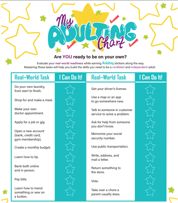 A Silly but Serious Adulting Chart from Let Grow - Free-Range Kids